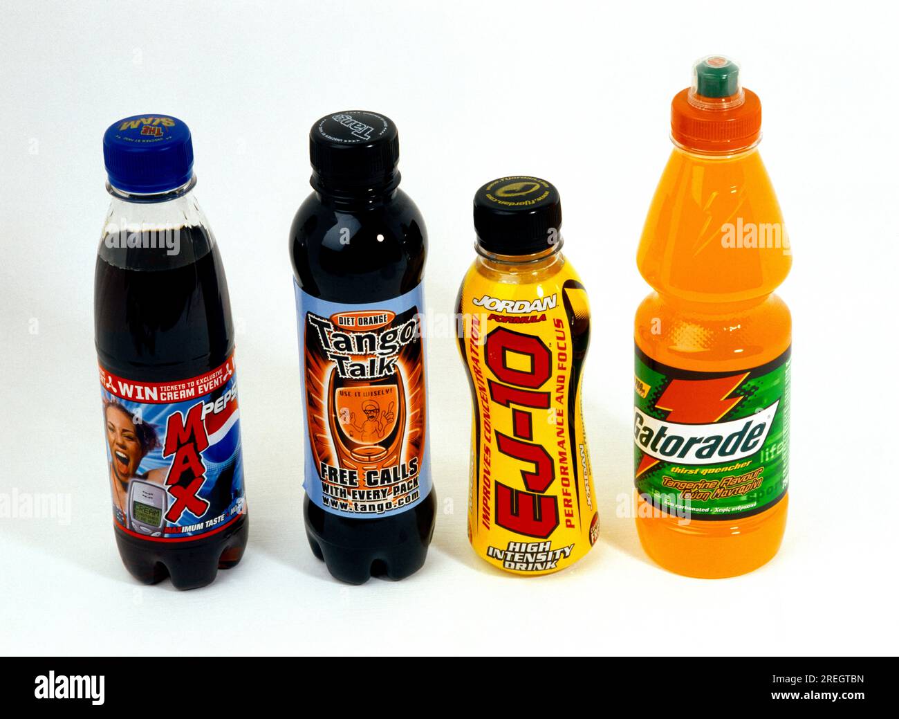Bottled Soft Drinks Packaged For Teenagers Stock Photo - Alamy