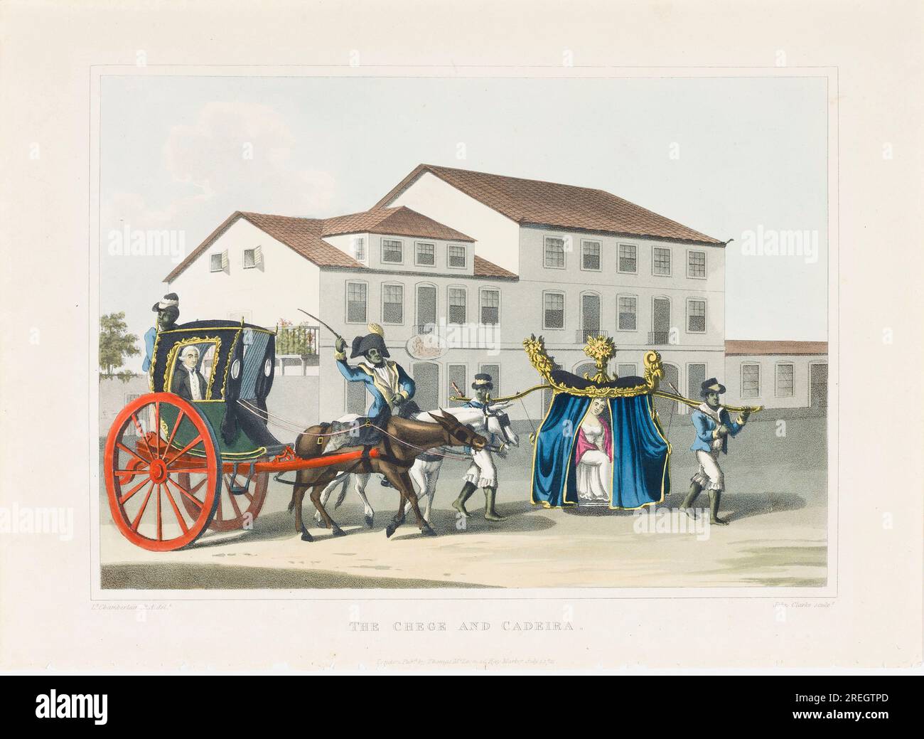 The chege and cadeira 1821 by Thomas McLean Stock Photo - Alamy