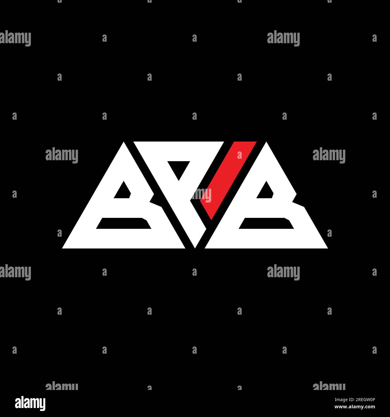 BPB triangle letter logo design with triangle shape. BPB triangle logo ...