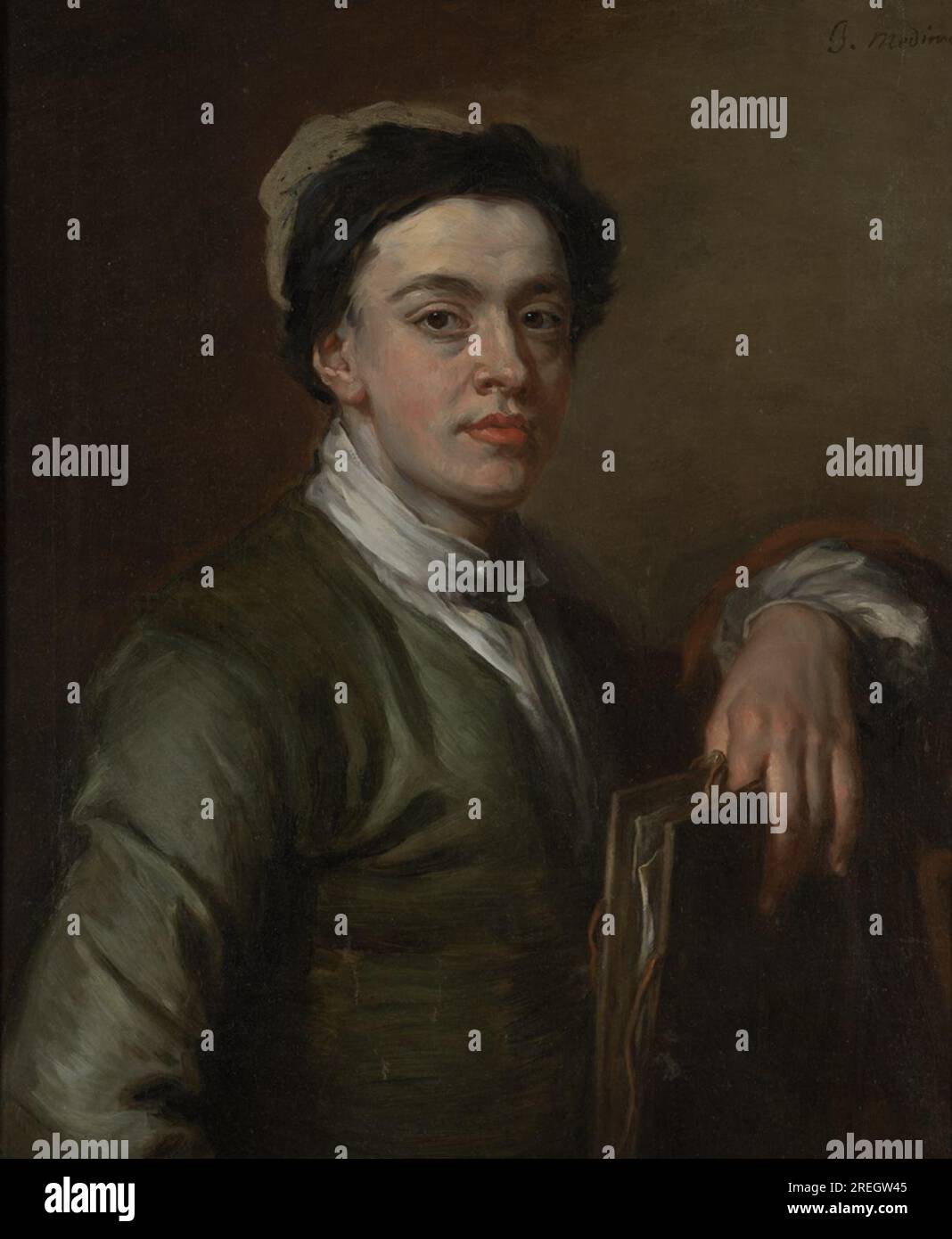 Self Portrait circa 1700 by John Baptist Medina Stock Photo - Alamy