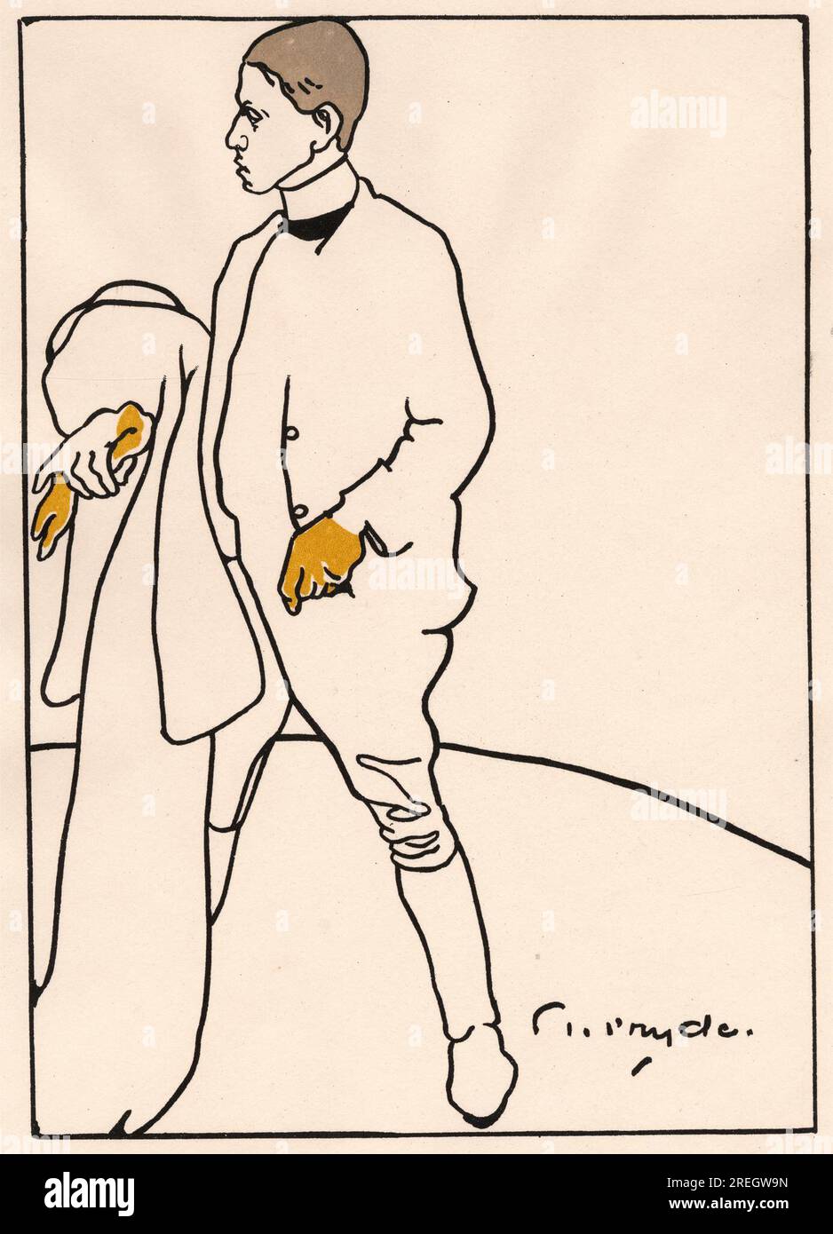 Sir William Nicholson 1898 by James Pryde Stock Photo - Alamy