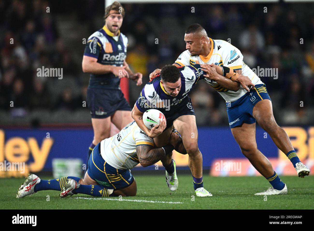 Melbourne, Australia. 28th July, 2023. Will Warbrick of the Storm ...