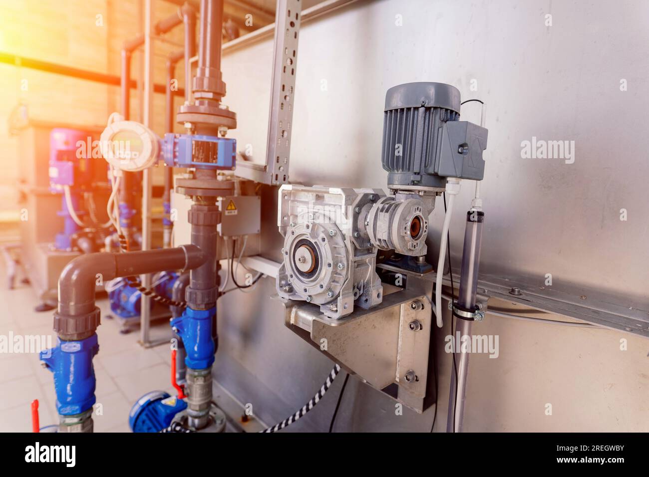 Boiler station, boiler room. Engine room, technical equipment Stock ...