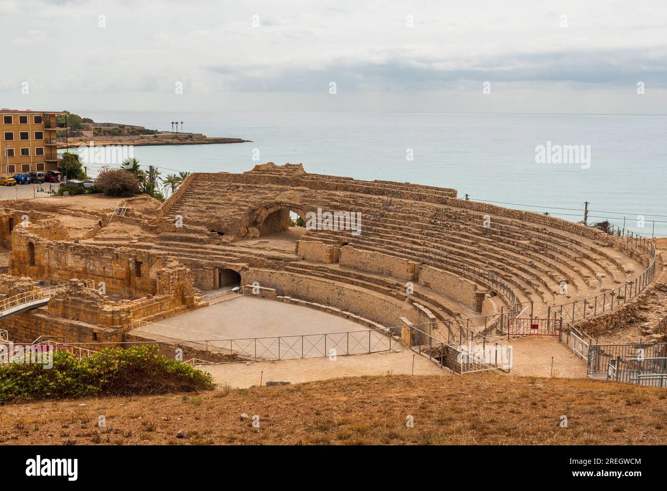 Tarragona roman amphitheatre in spain Stock Photo - Alamy