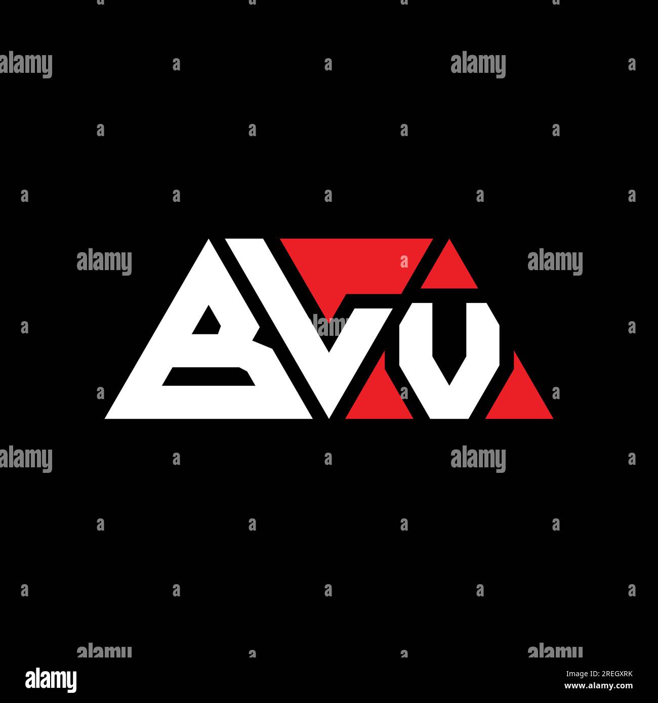 BLV triangle letter logo design with triangle shape. BLV triangle logo ...