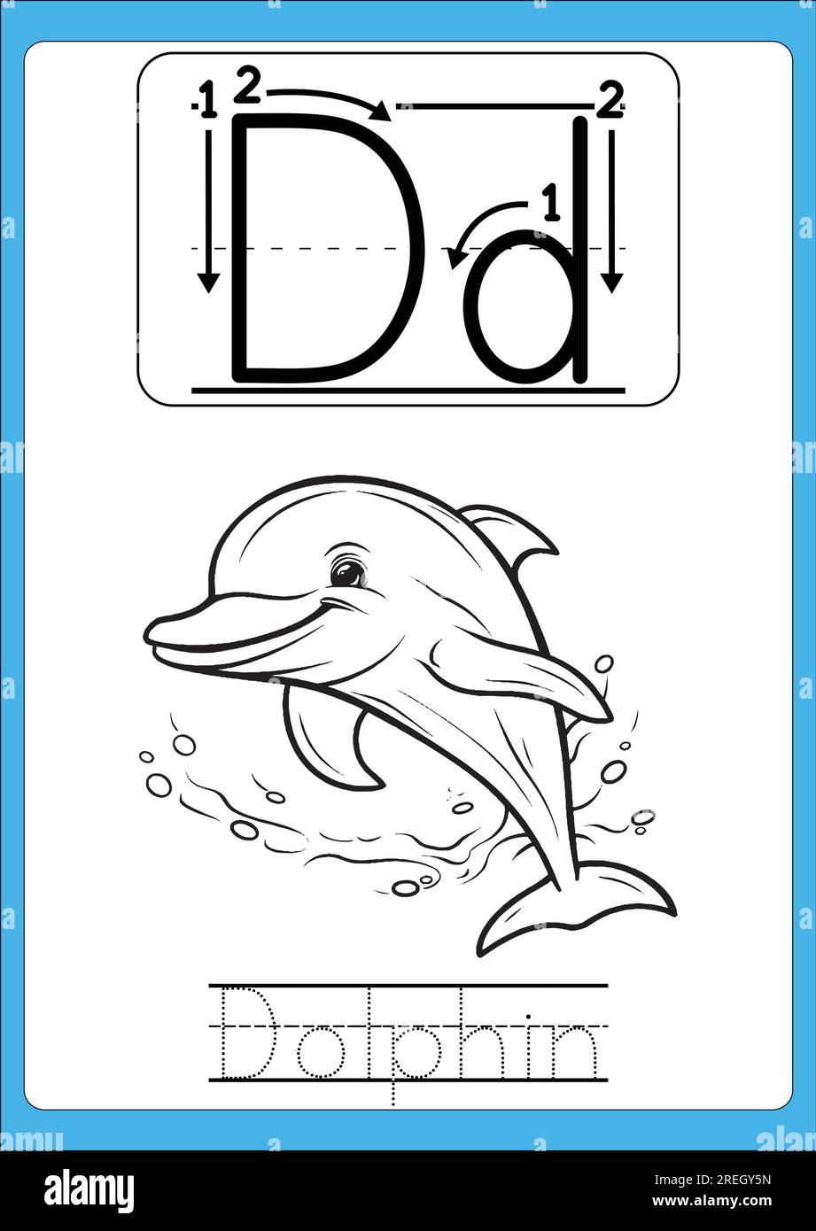 Tracing letter d Stock Vector Images - Alamy