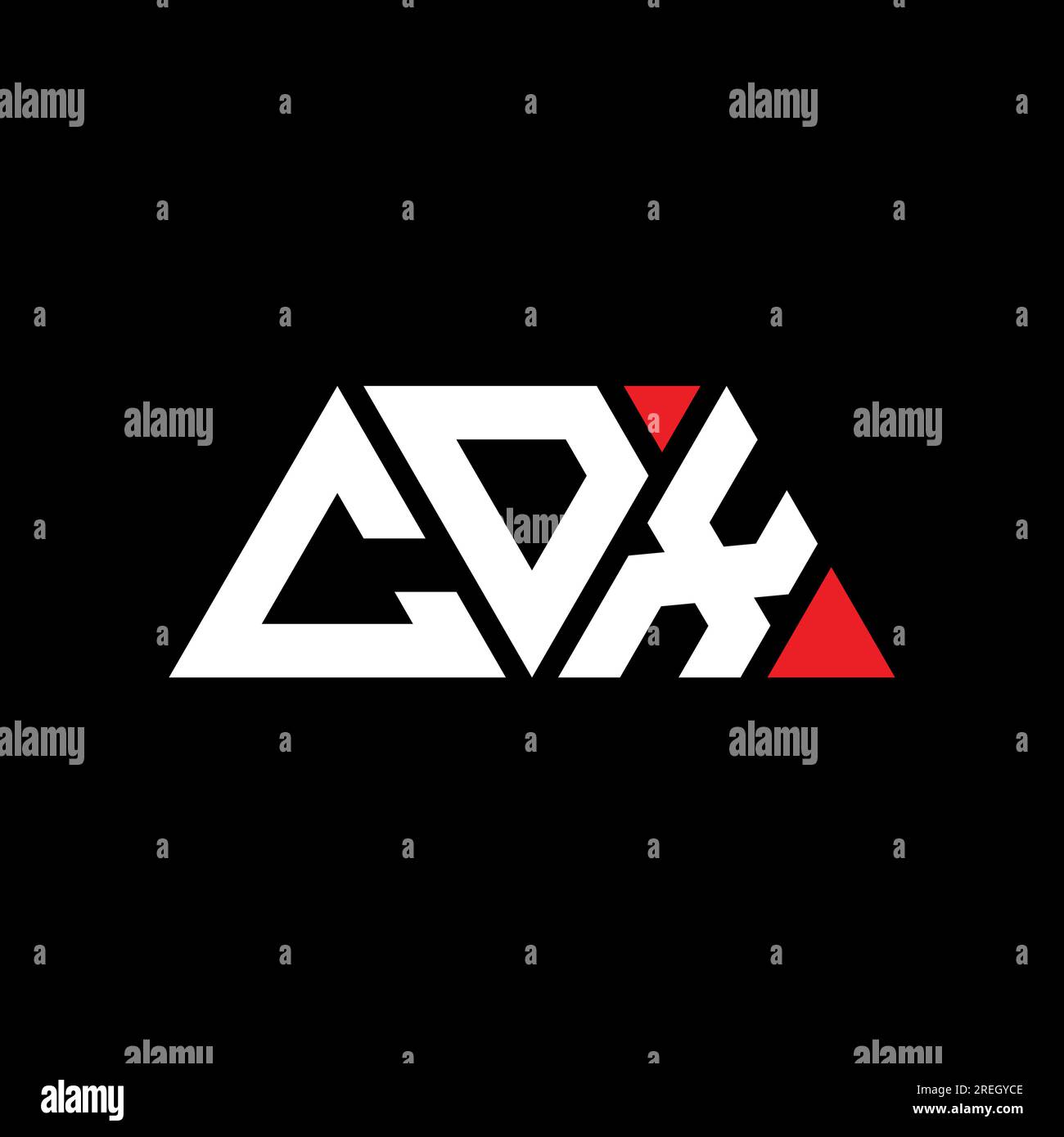 CDX triangle letter logo design with triangle shape. CDX triangle logo ...