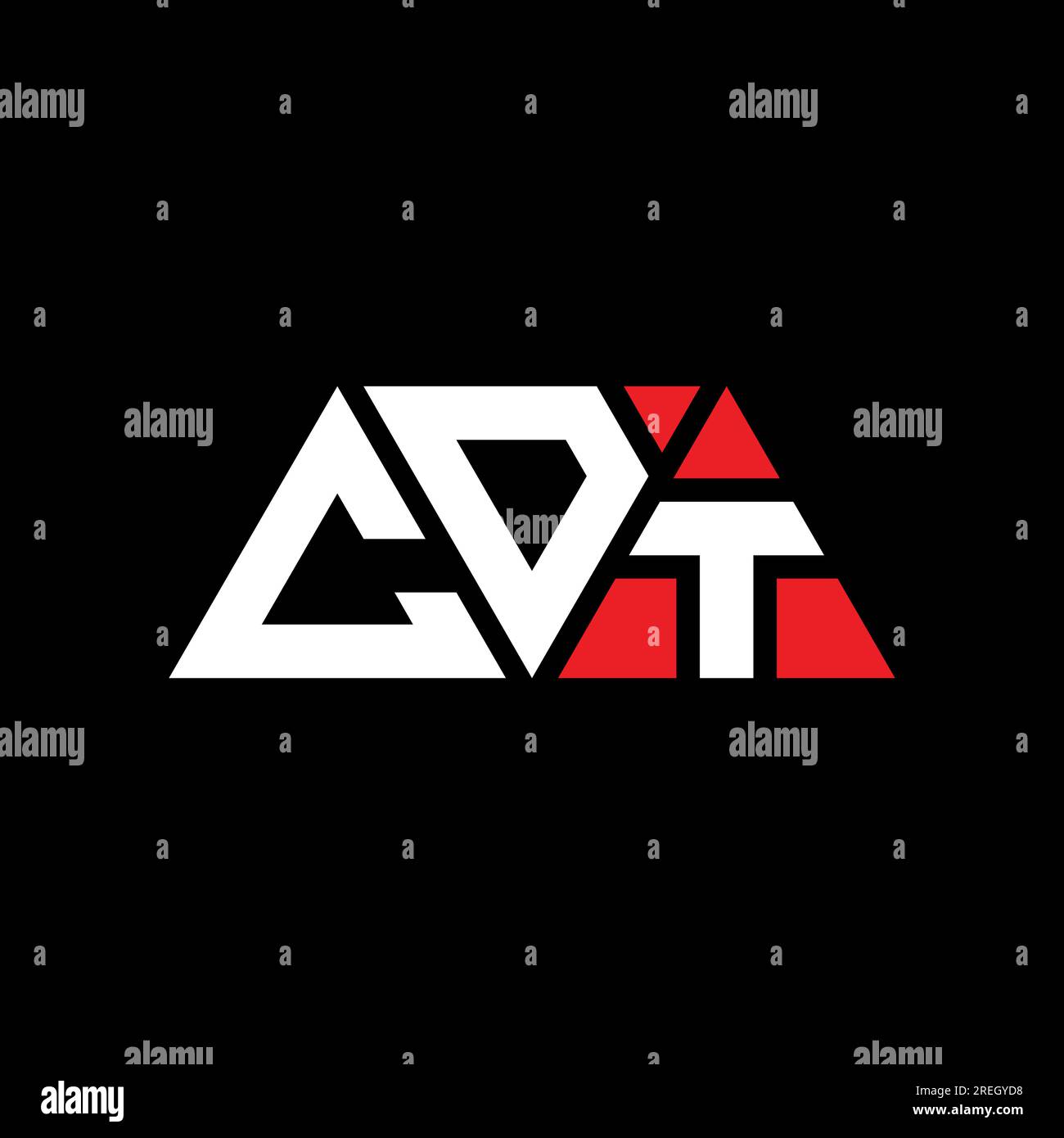 CDT triangle letter logo design with triangle shape. CDT triangle logo ...