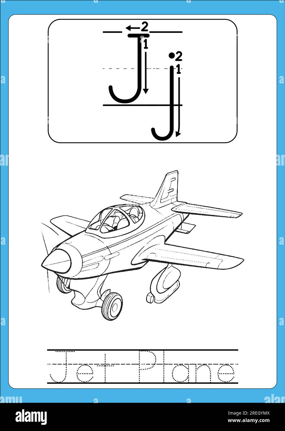 Tracing letter j hi-res stock photography and images - Alamy