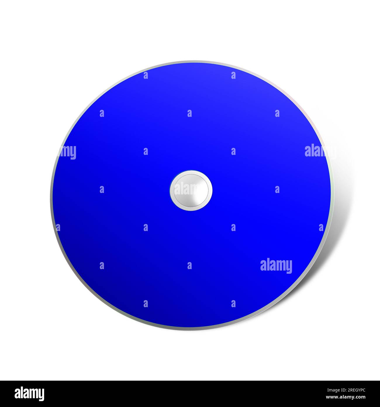 CD or DVD blank template blue for presentation layouts and design. 3D ...