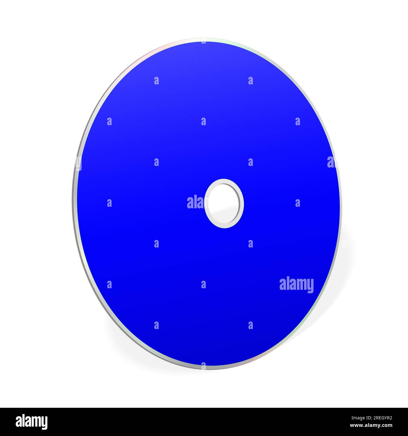 CD or DVD blank template blue for presentation layouts and design. 3D ...