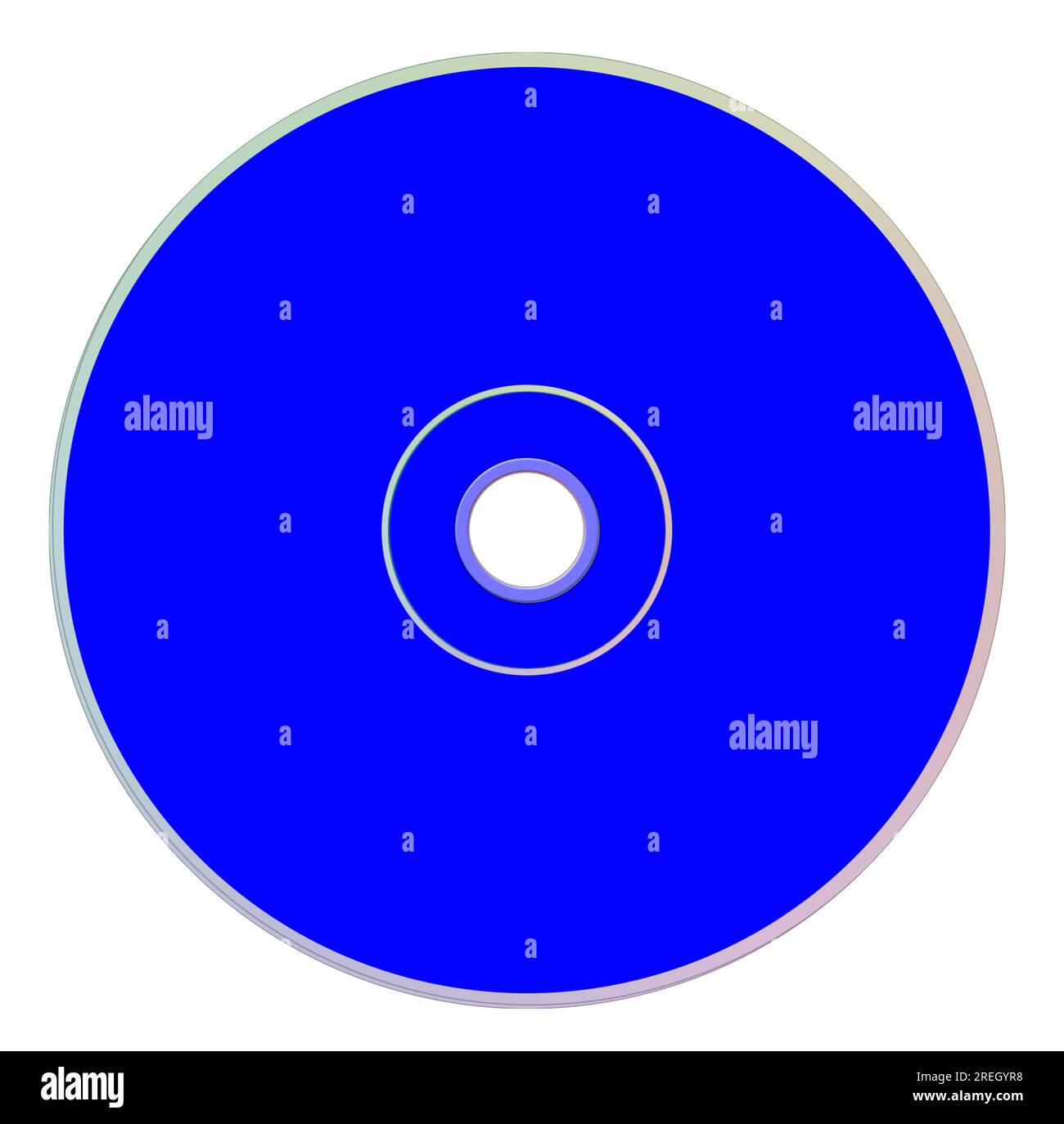 CD or DVD blank template blue for presentation layouts and design. 3D ...