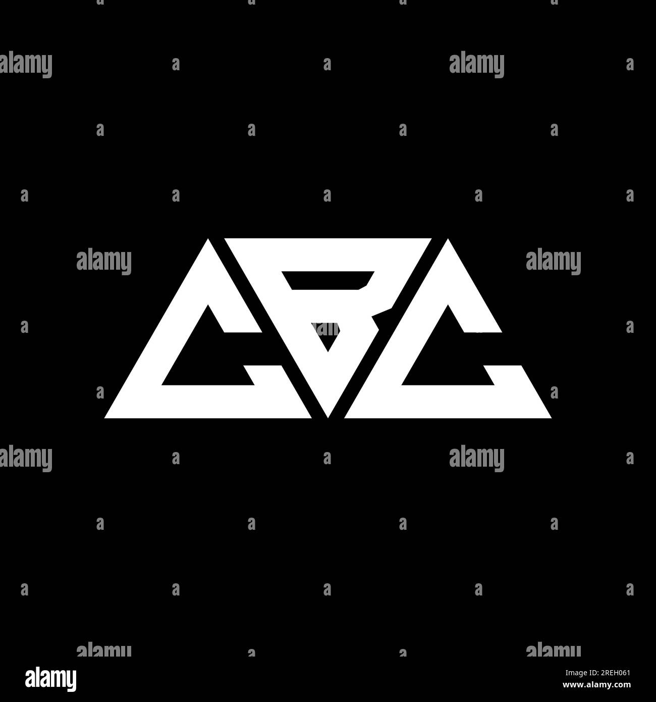CBC triangle letter logo design with triangle shape. CBC triangle logo ...