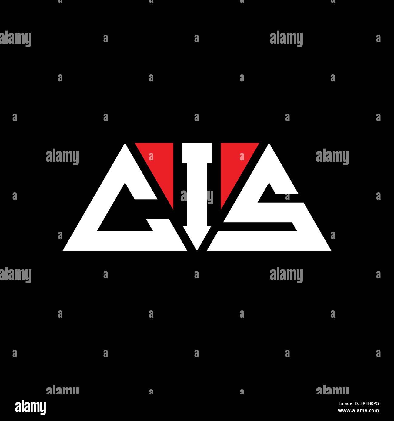 CIS triangle letter logo design with triangle shape. CIS triangle logo ...