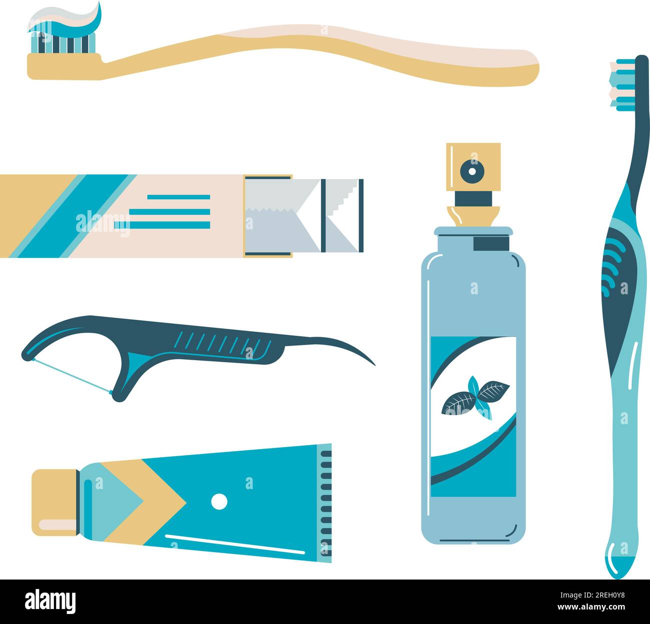 Variety of products for dental and oral health and cleanliness ...