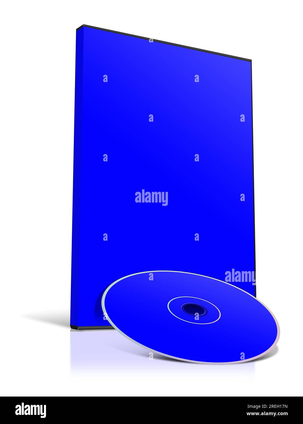 DVD box blank template blue for presentation layouts and design. 3D ...