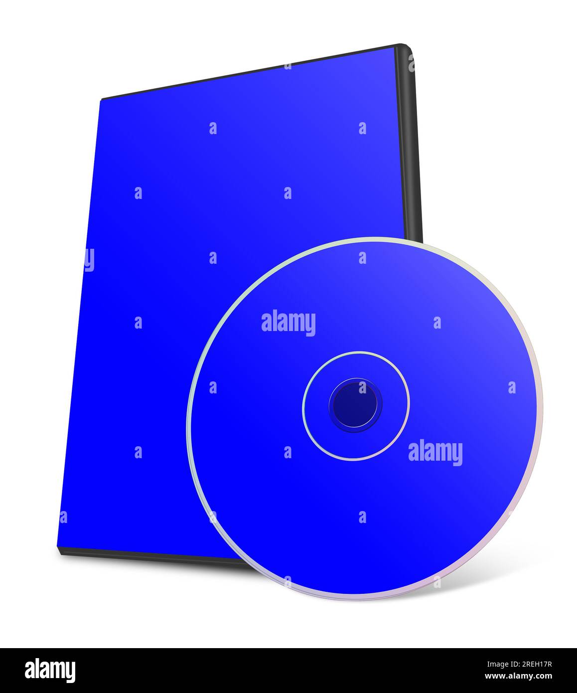 DVD box blank template blue for presentation layouts and design. 3D ...