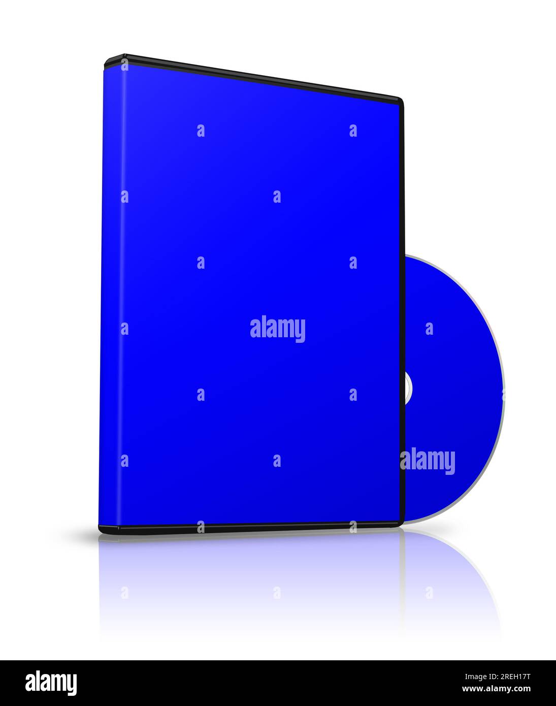 DVD box blank template blue for presentation layouts and design. 3D ...