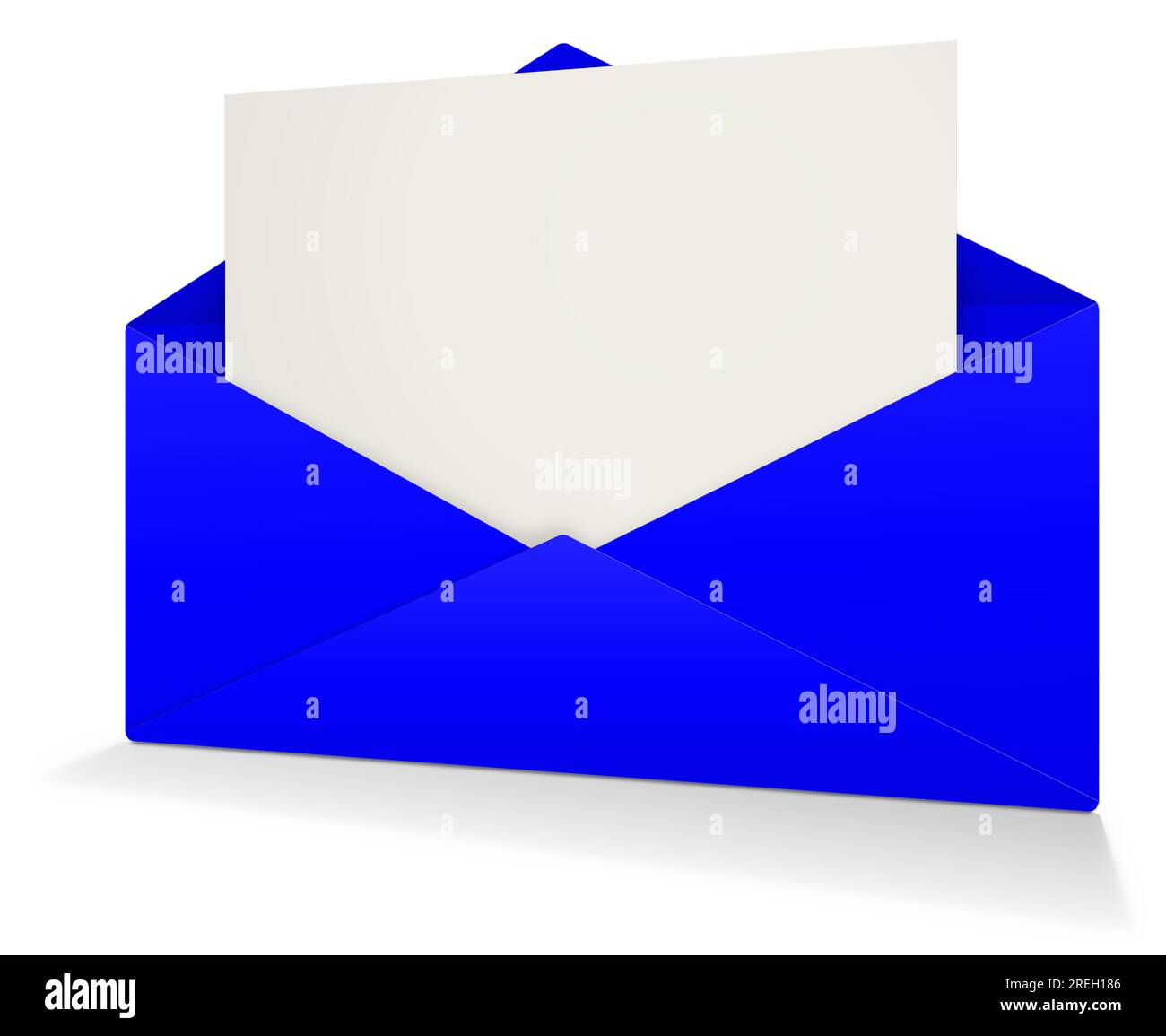 Postal envelope blank template blue for presentation layouts and design ...
