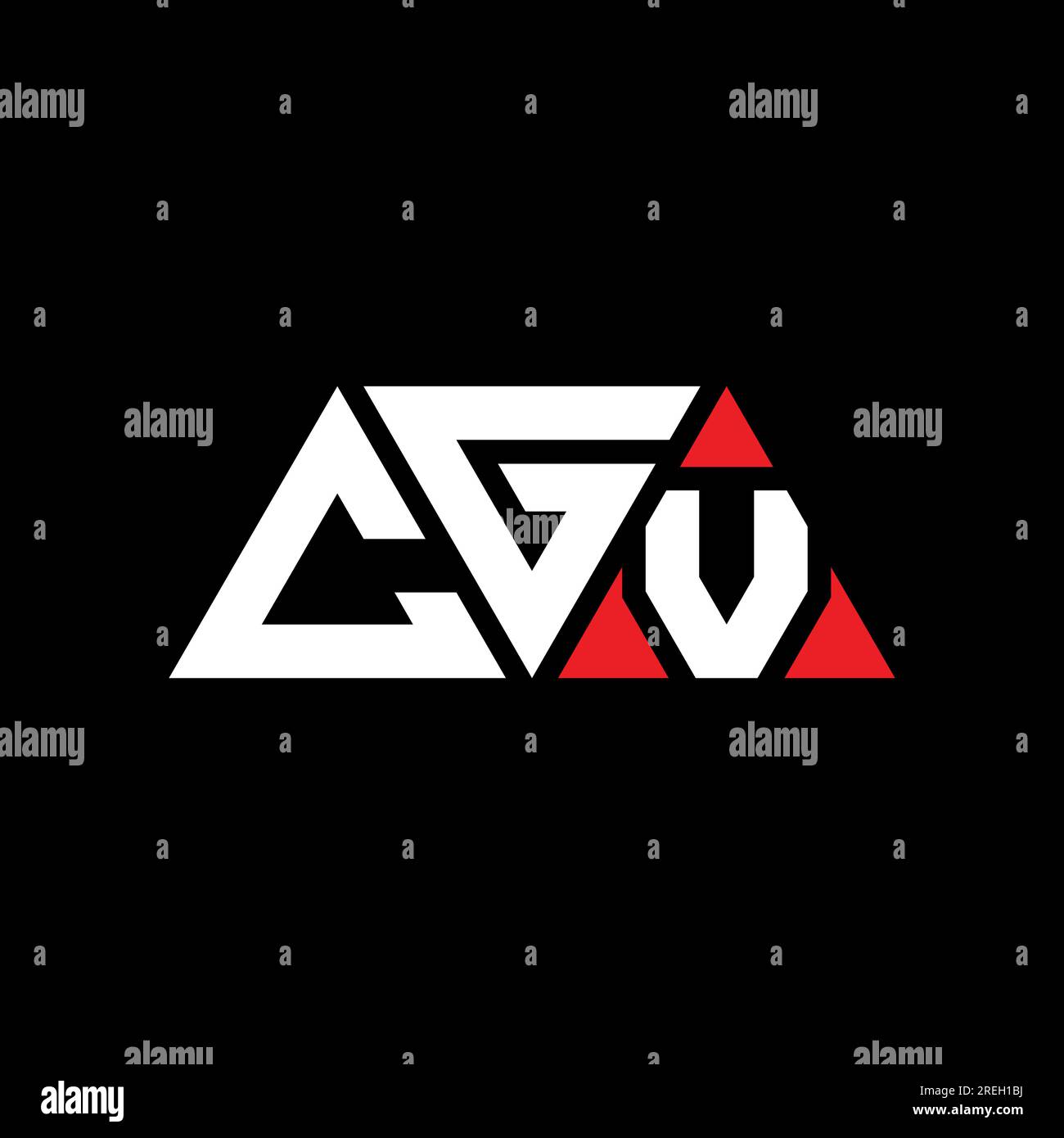 CGV triangle letter logo design with triangle shape. CGV triangle logo ...