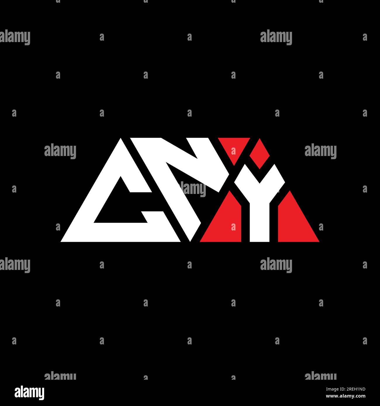 CNY triangle letter logo design with triangle shape. CNY triangle logo ...