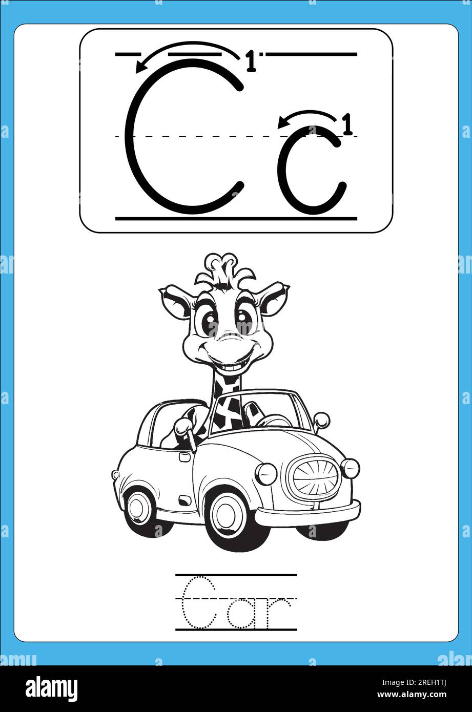 Tracing letter c hi-res stock photography and images - Alamy