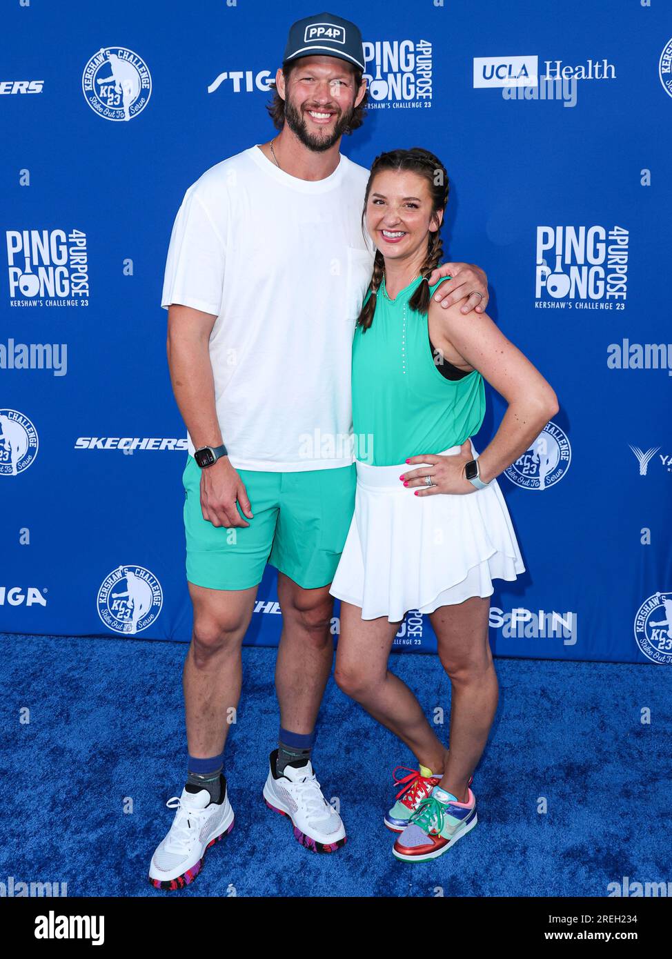 ELYSIAN PARK, LOS ANGELES, CALIFORNIA, USA - JULY 27: Clayton Kershaw ...
