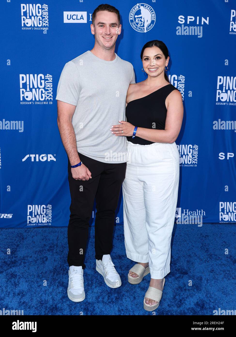 ELYSIAN PARK, LOS ANGELES, CALIFORNIA, USA - JULY 27: Evan Phillips and ...