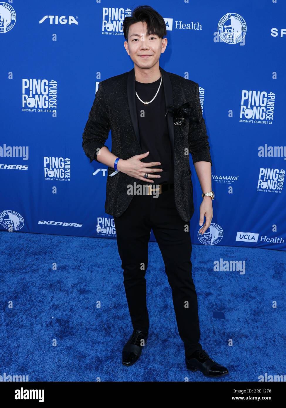 ELYSIAN PARK, LOS ANGELES, CALIFORNIA, USA - JULY 27: Johnny Wu arrives ...
