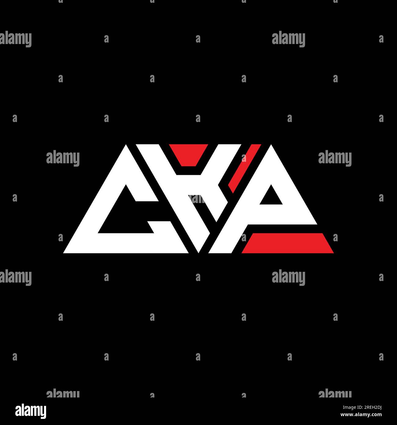Ckp Triangle Letter Logo Design With Triangle Shape Ckp Triangle Logo Design Monogram Ckp