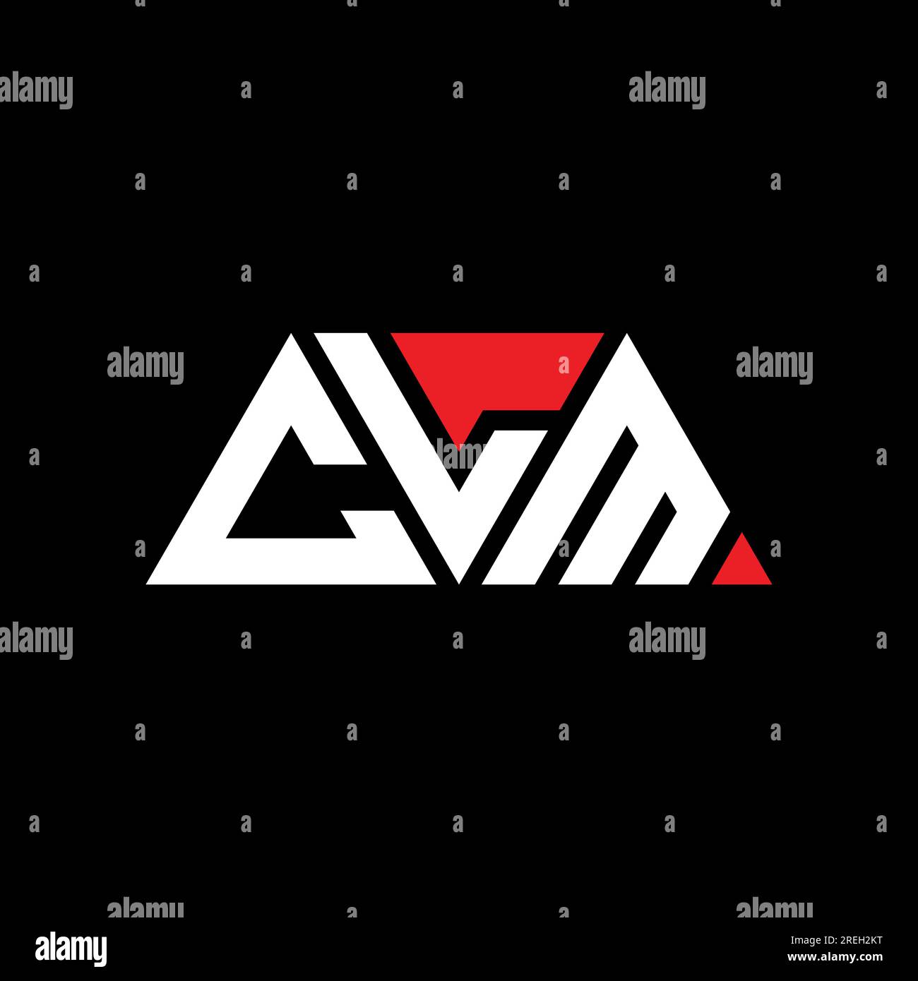 CLM triangle letter logo design with triangle shape. CLM triangle logo ...