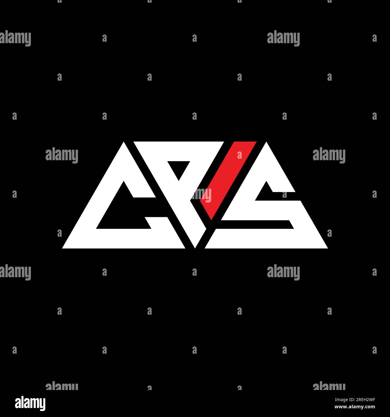 CPS triangle letter logo design with triangle shape. CPS triangle logo ...