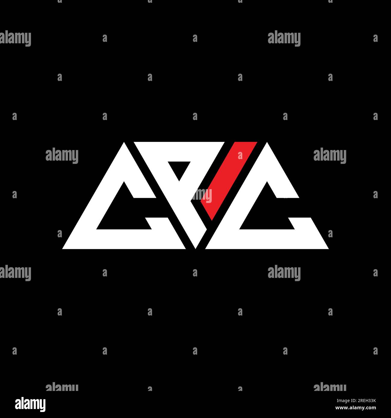 CPC triangle letter logo design with triangle shape. CPC triangle logo ...