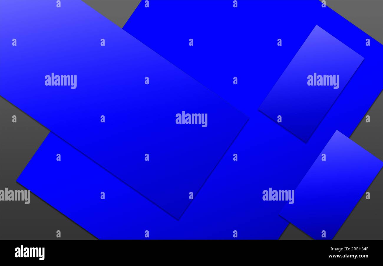 Blue promotional paper blank template for presentation layouts and ...