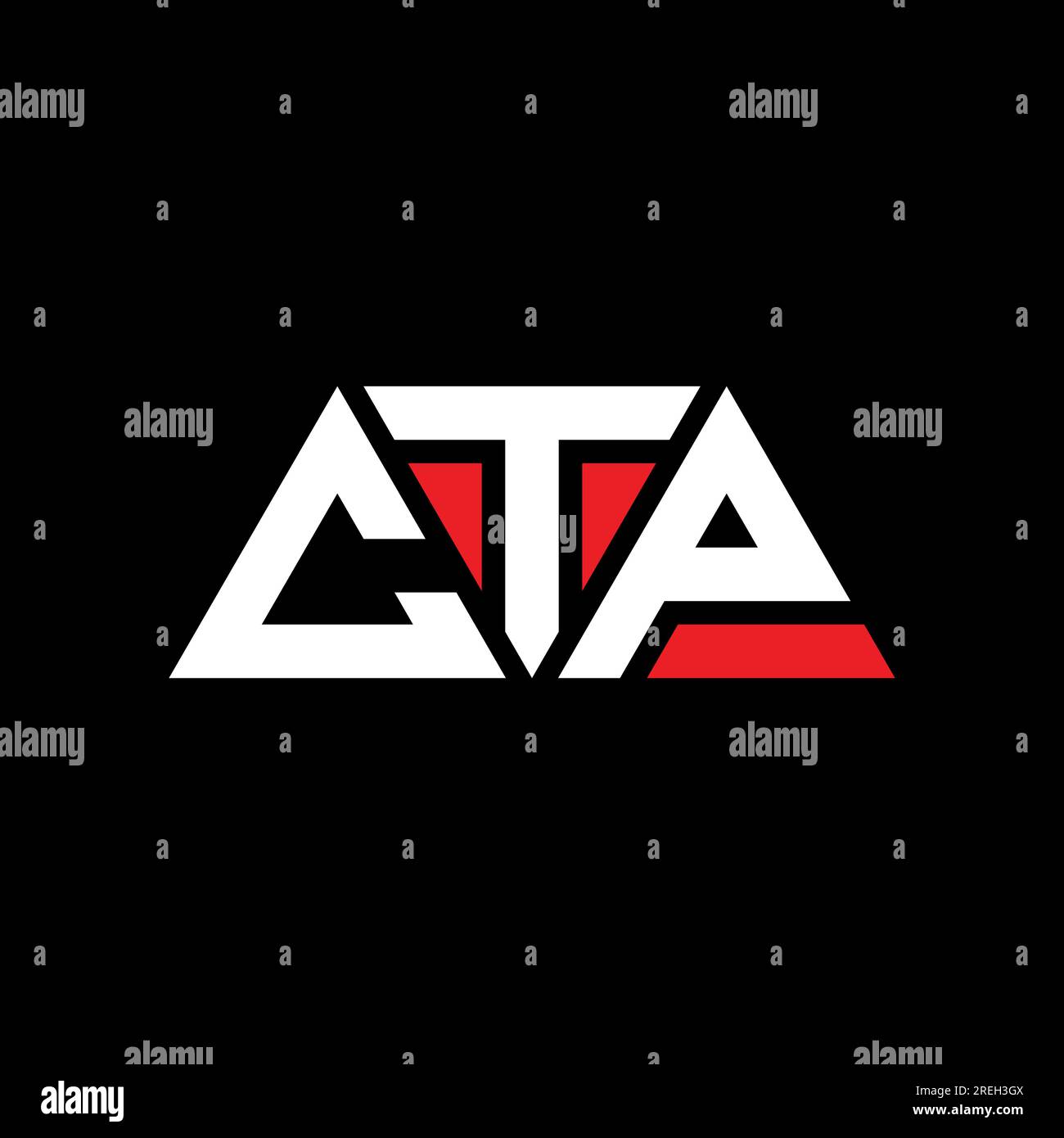 Ctp Triangle Letter Logo Design With Triangle Shape Ctp Triangle Logo Design Monogram Ctp