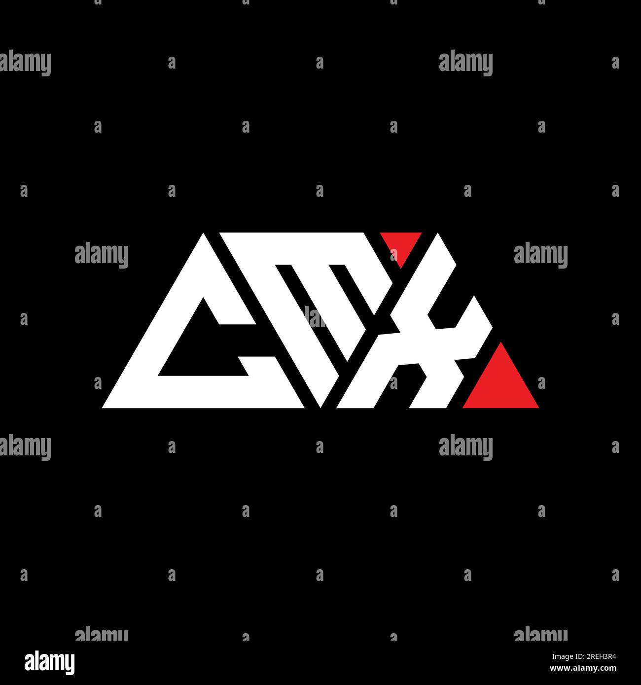 Cmx Triangle Letter Logo Design With Triangle Shape Cmx Triangle Logo