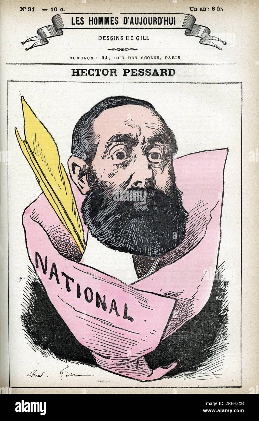Portrait d'Hector Pessard, journaliste francais et proprietaire du ...