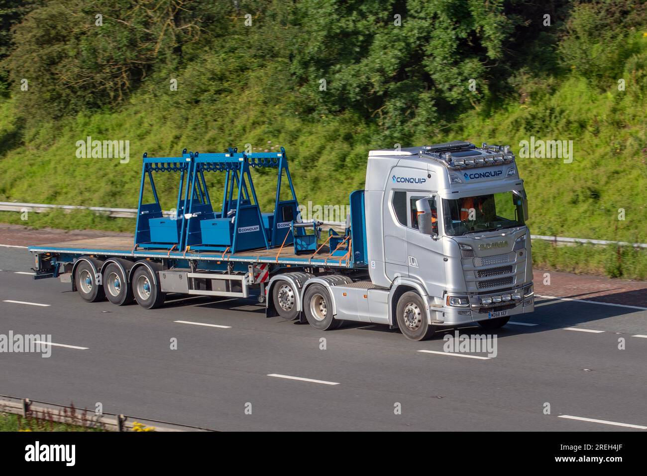 Conquip Engineering Group. Concrete Column Skip on SCANIA lorry with ...