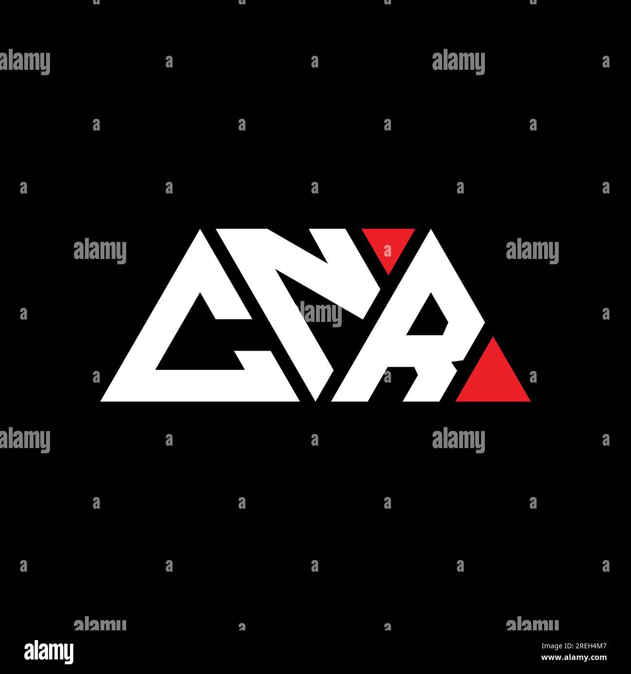 CNR triangle letter logo design with triangle shape. CNR triangle logo ...