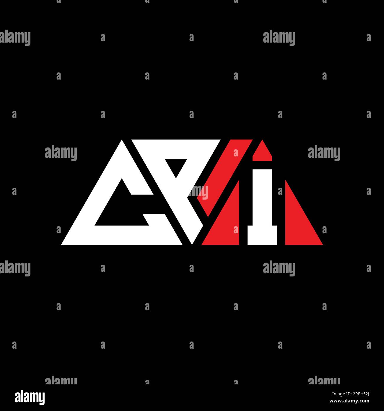 CPI triangle letter logo design with triangle shape. CPI triangle logo ...