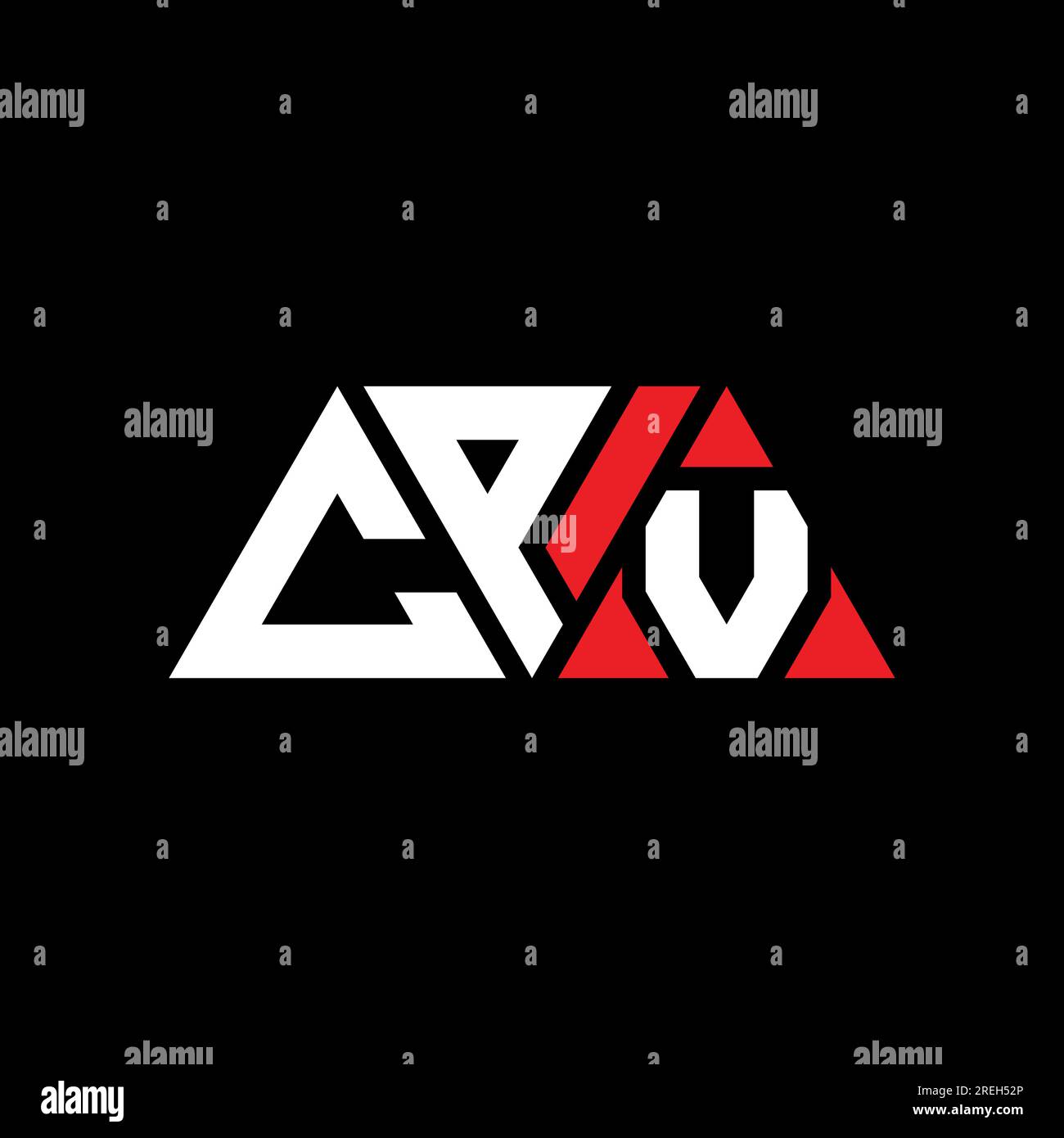 CPV triangle letter logo design with triangle shape. CPV triangle logo ...