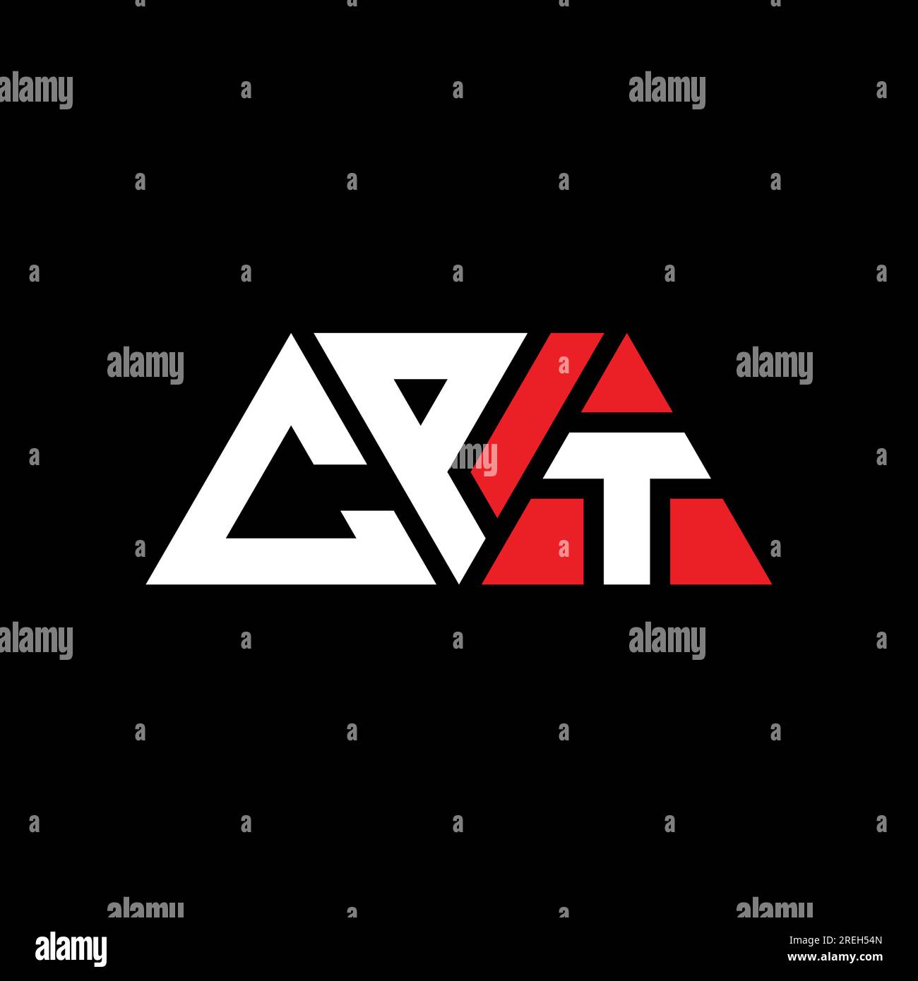 CPT triangle letter logo design with triangle shape. CPT triangle logo ...