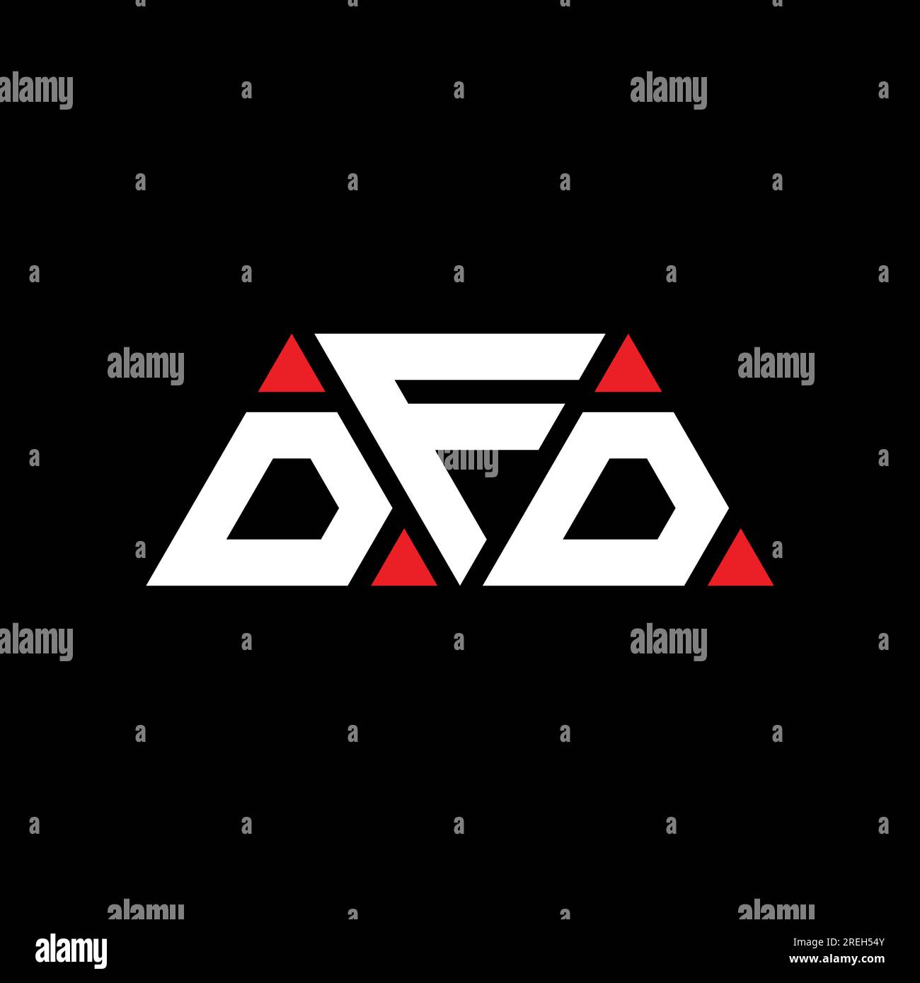 DFD triangle letter logo design with triangle shape. DFD triangle logo ...