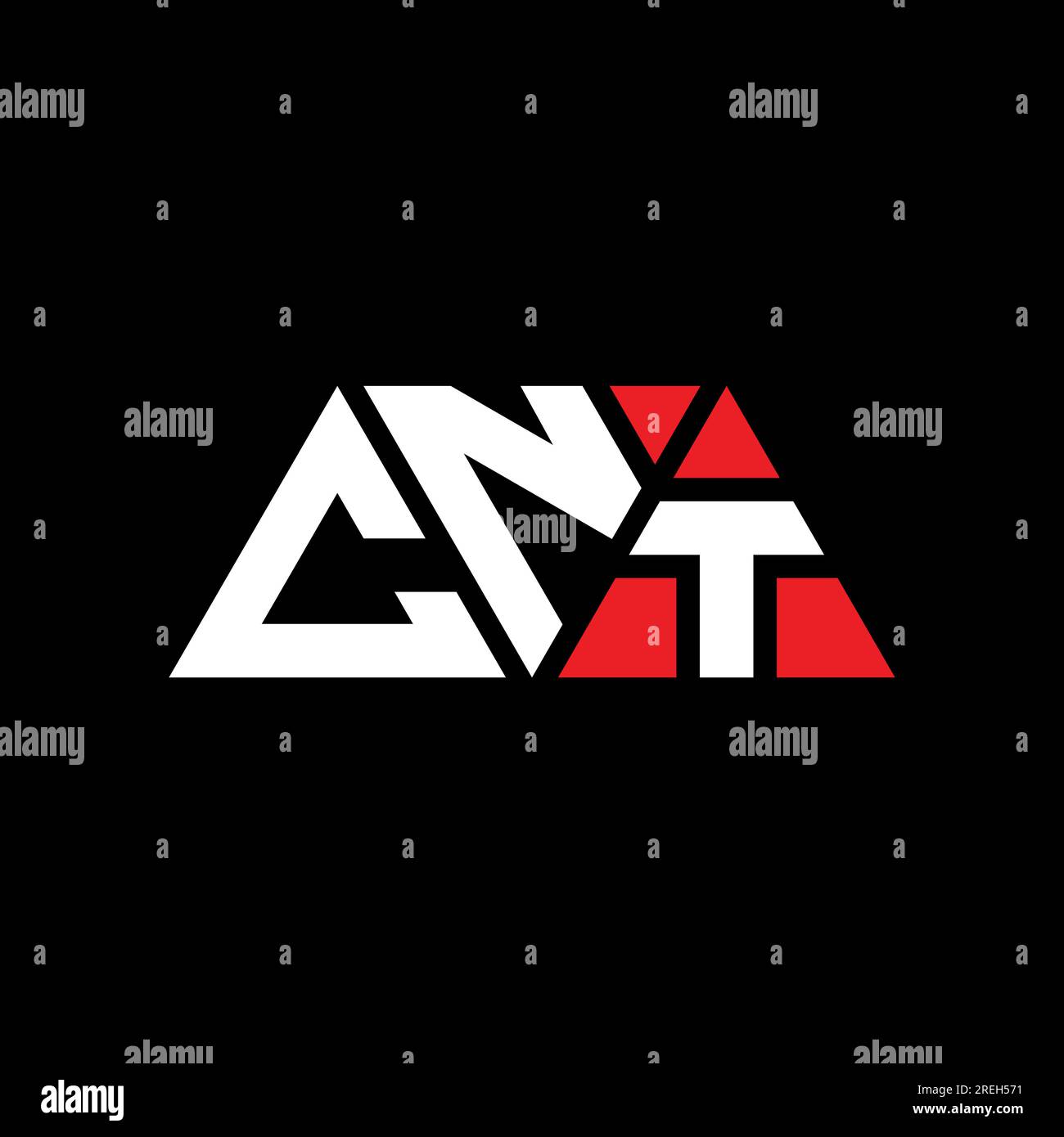 CNT triangle letter logo design with triangle shape. CNT triangle logo ...