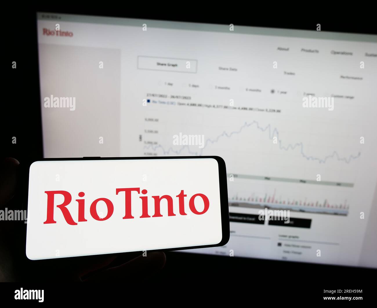 Rio tinto logo hi-res stock photography and images - Alamy