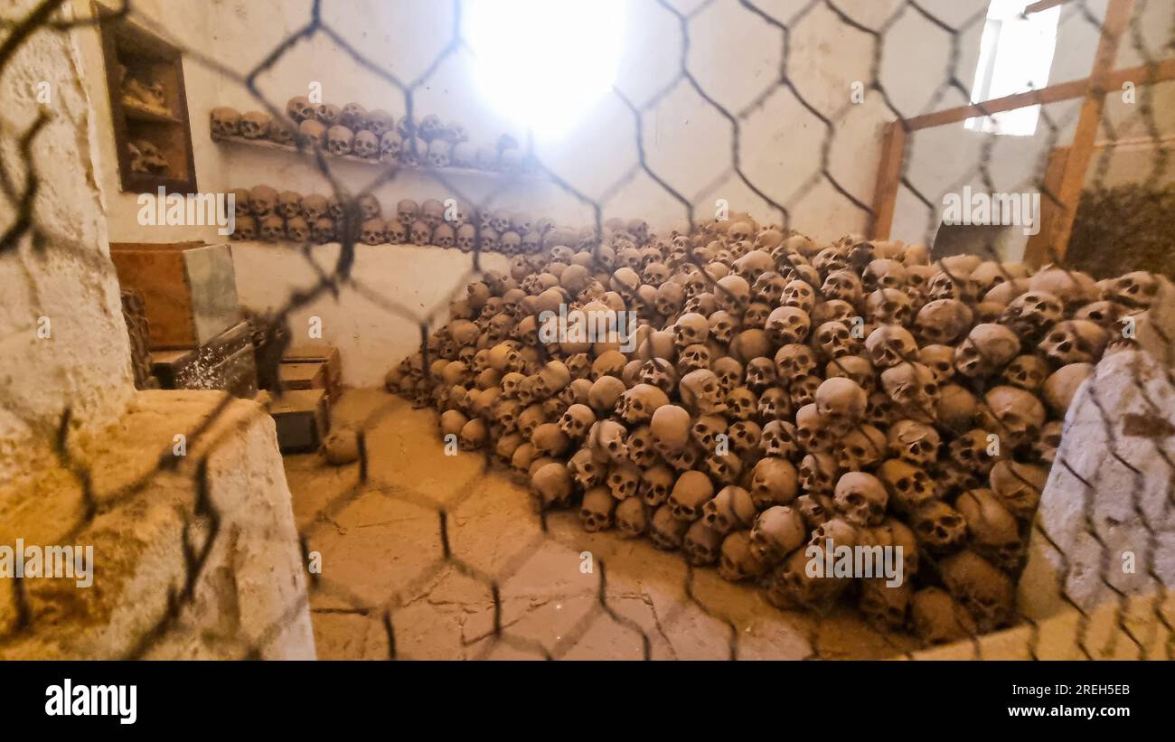 Skulls in the Ossuary at Saint Catherine's Monastery ( دير القدّيسة ...