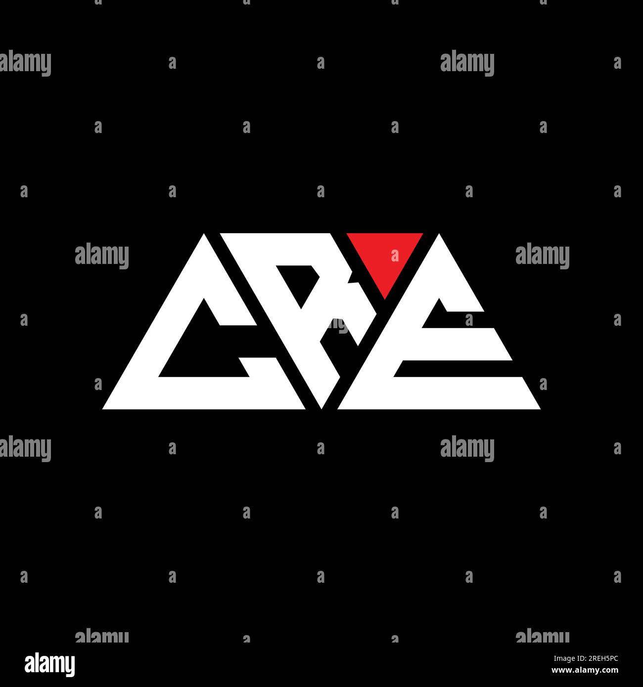 Cre Triangle Letter Logo Design With Triangle Shape Cre Triangle Logo Design Monogram Cre