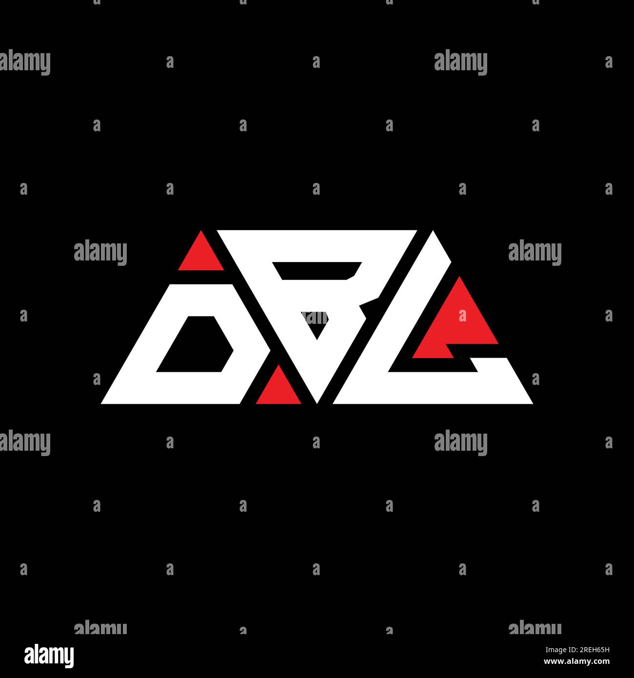 DBL triangle letter logo design with triangle shape. DBL triangle logo ...