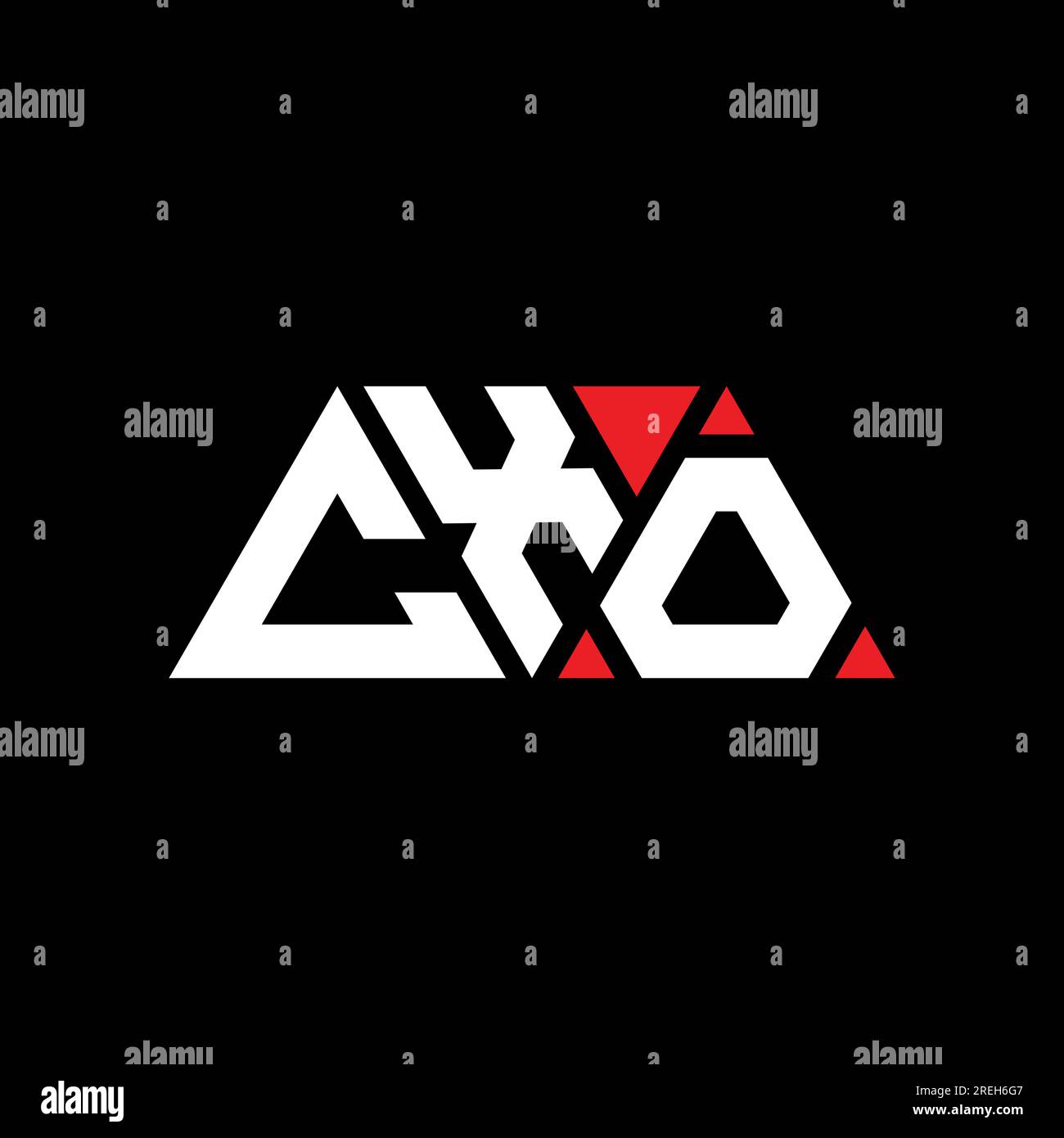 CXO triangle letter logo design with triangle shape. CXO triangle logo design monogram. CXO ...