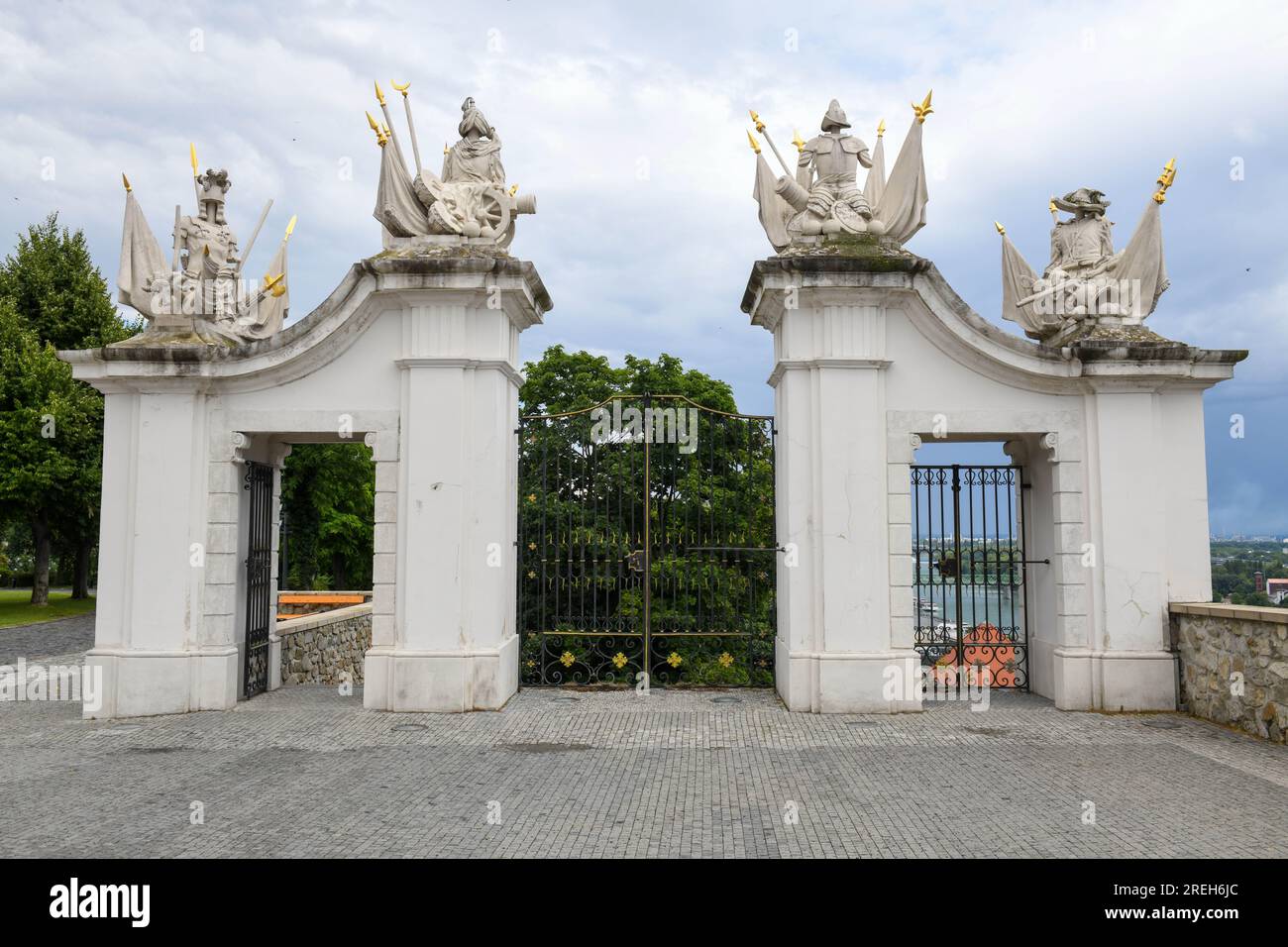 Gate at the castle of Bratislava on Slovakia Stock Photo - Alamy